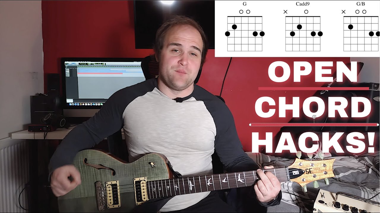Open Chord Hacks | Switch between chords EASIER (+ New Chords!) - JK Guitar